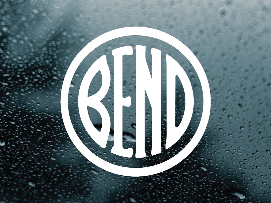 Bend Logo Vinyl Decal City of Bend Car Window Sticker Visit Bend Oregon ...