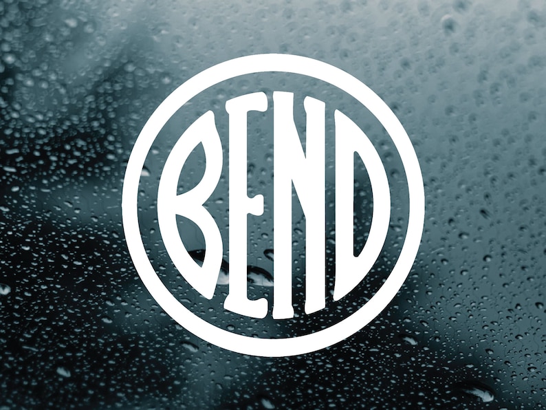 Bend Logo Vinyl Decal City of Bend Car Window Sticker - Etsy