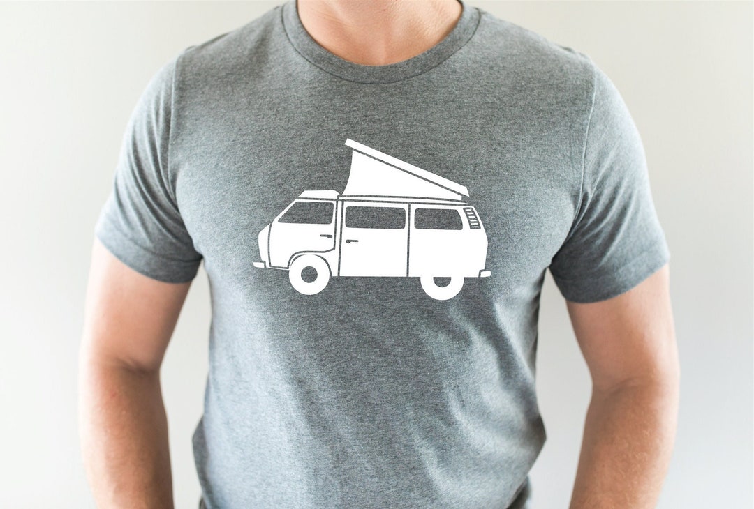 Van Life Shirt | Retro Camper Van T-shirt | Pop up Tent Van Graphic Tee ...