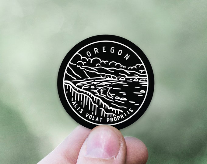 Oregon Illustration 8x10 Art Print - Multnomah Falls - Etsy