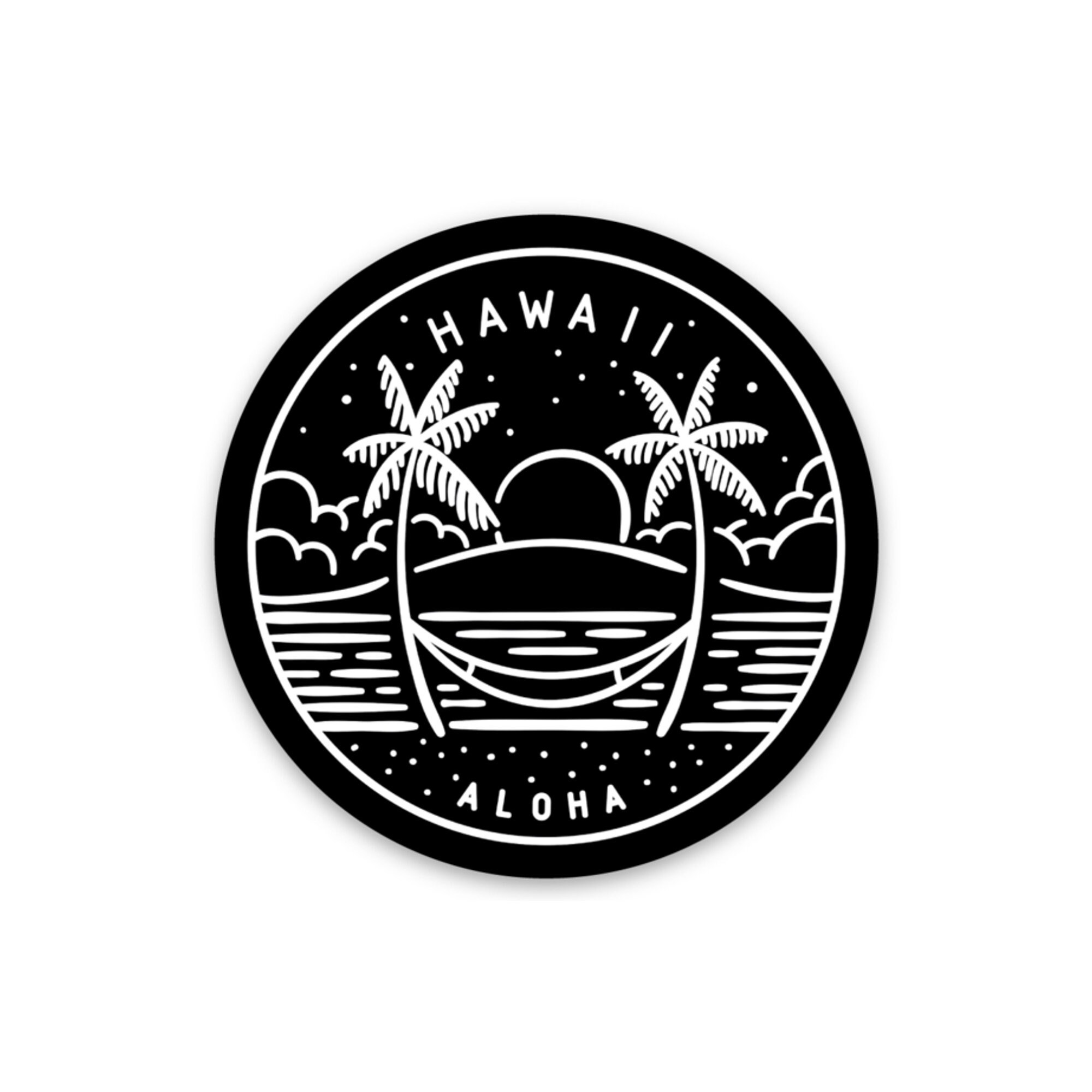 Hawaii State Motto Round Sticker | Hawaii Circle Decal | State of ...