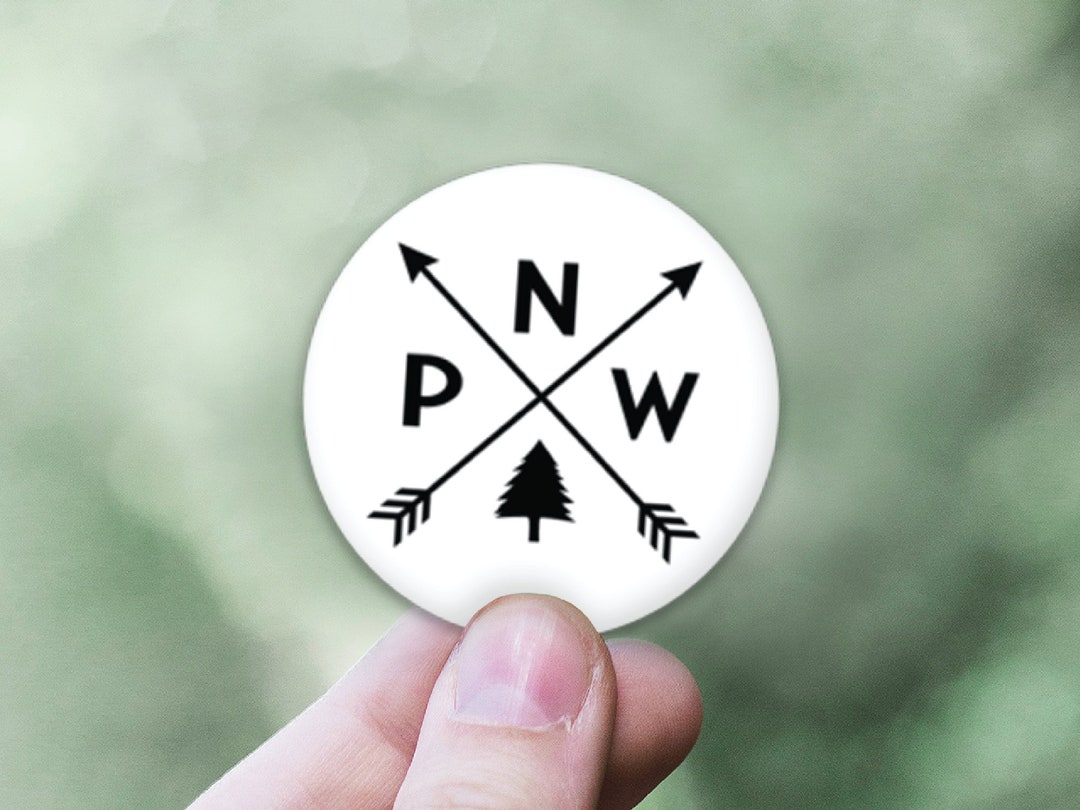 Pacific Northwest Arrows Sticker PNW Circle Laptop Decal PNW Compass ...