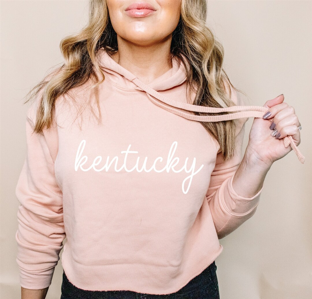 Kentucky Script Crop Hoodie | Kentucky Women's Cropped Hooded ...