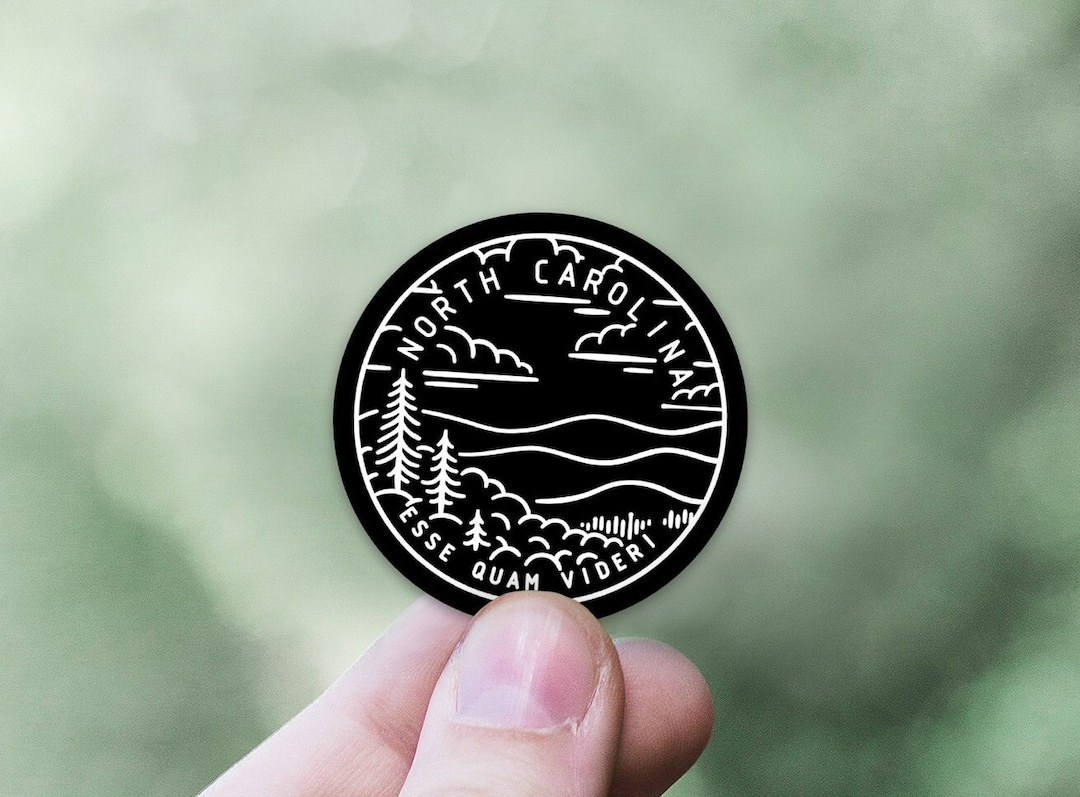 North Carolina State Motto Round Sticker | Moving to North Carolina ...