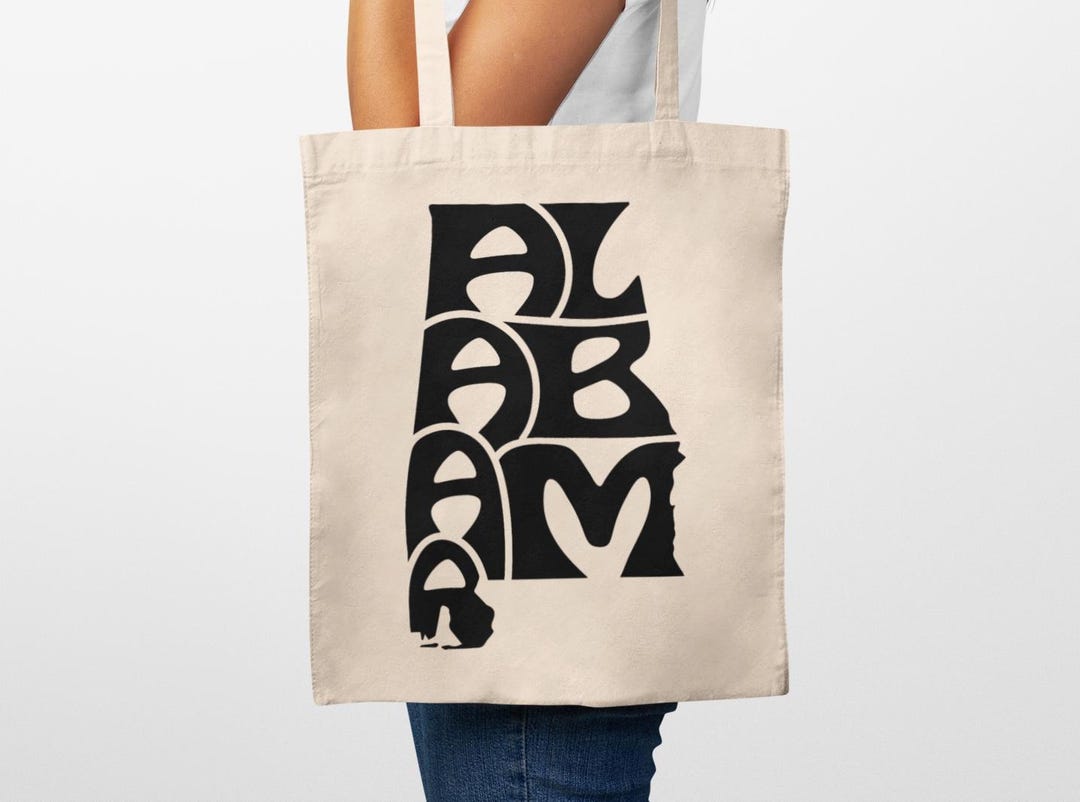 Alabama State Shape Tote Bag, Moving to Alabama Gift, Alabama Home ...