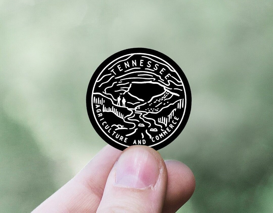 Tennessee State Motto Round Sticker | Tennessee Circle Decal | State of ...