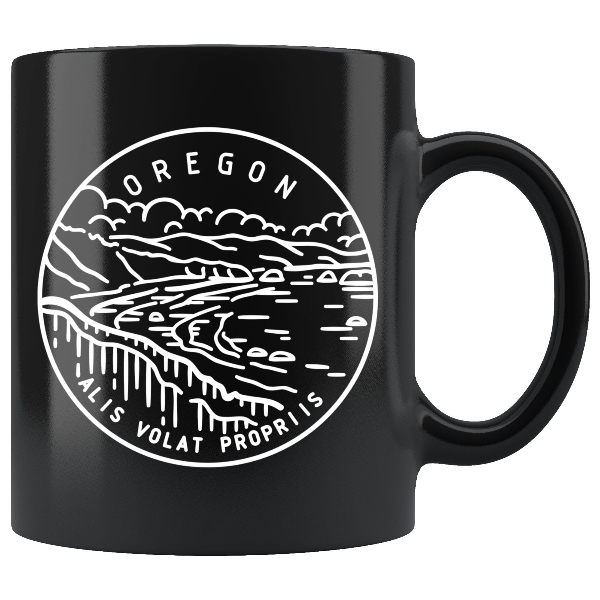 State of Oregon Coffee Mug Oregon Home State Pride 11 Oz - Etsy