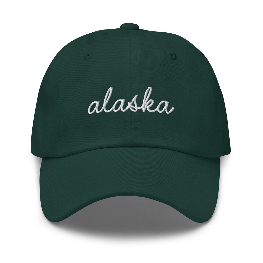 Alaska Script Embroidered Hat | Alaska Home State Pride Hat | Alaska ...