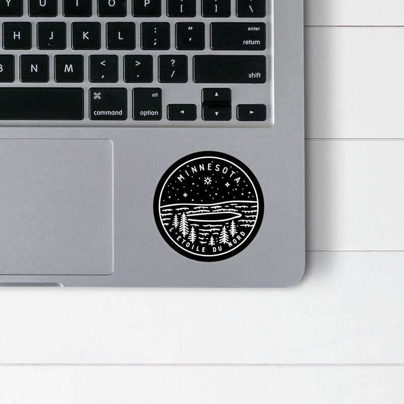 Minnesota State Motto Round Sticker | L'etoile Du Nord Circle Decal ...