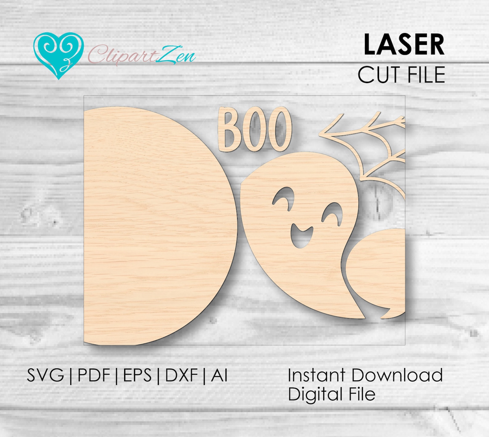 Cute Ghost Boo Door Hanger Svg Halloween Door Hanger Svg - Etsy