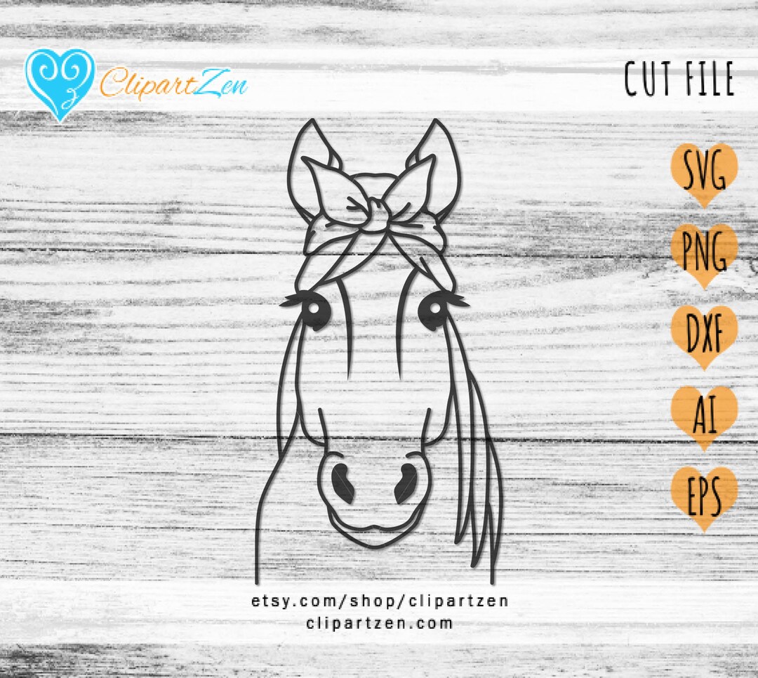 Horse With Bandana, Farm Horse Face Head, Mom, Girl, Mother, Nana ...