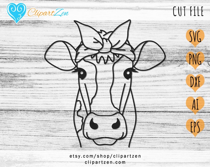 Heifer Svg, Dairy Cow Png Bandana, Svg Files for Cricut, Peek a Boo ...