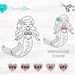 Cute Mermaid Svg Mermaid Monogram Svg Mermaid Princess Svg - Etsy