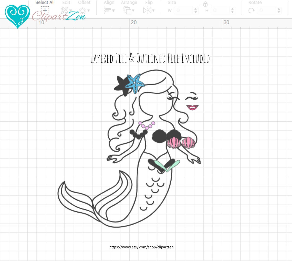 Cute Mermaid Svg Mermaid Monogram Svg Mermaid Princess Svg - Etsy