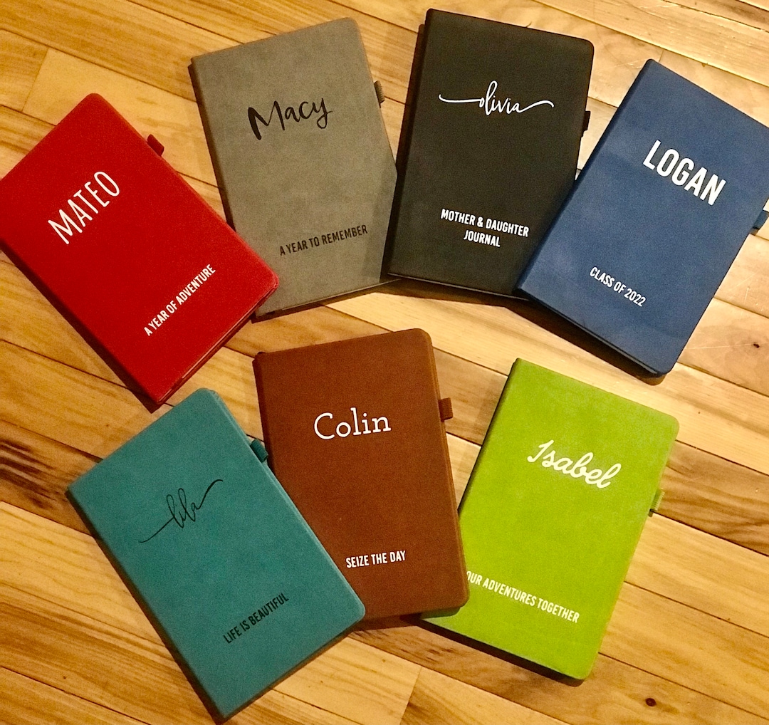 Custom Journal/notebook With Name & Message - Etsy