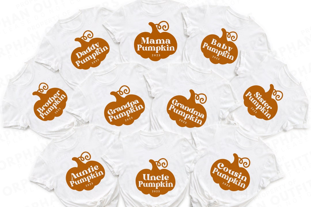 Pumpkin Family Mega SVG Bundle, DIY Family Matching Shirts for Pumpkin ...
