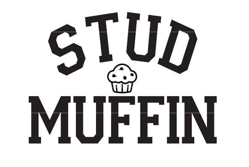 Stud Muffin SVG With Clipart, Little Boys Valentines Day Shirt Cricut ...