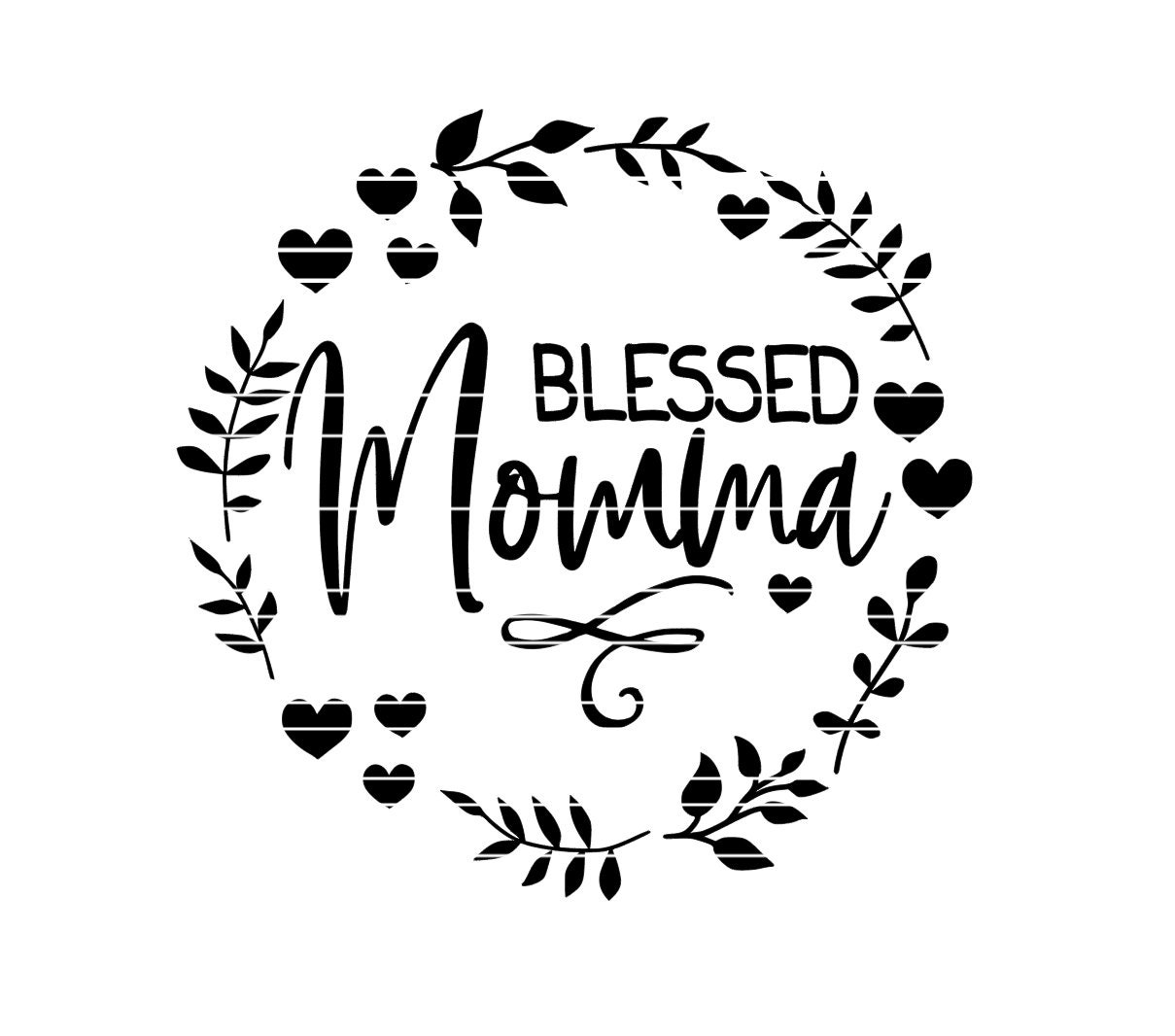 Mother's Day SVG Blessed Momma SVG Mother's Day Cut - Etsy