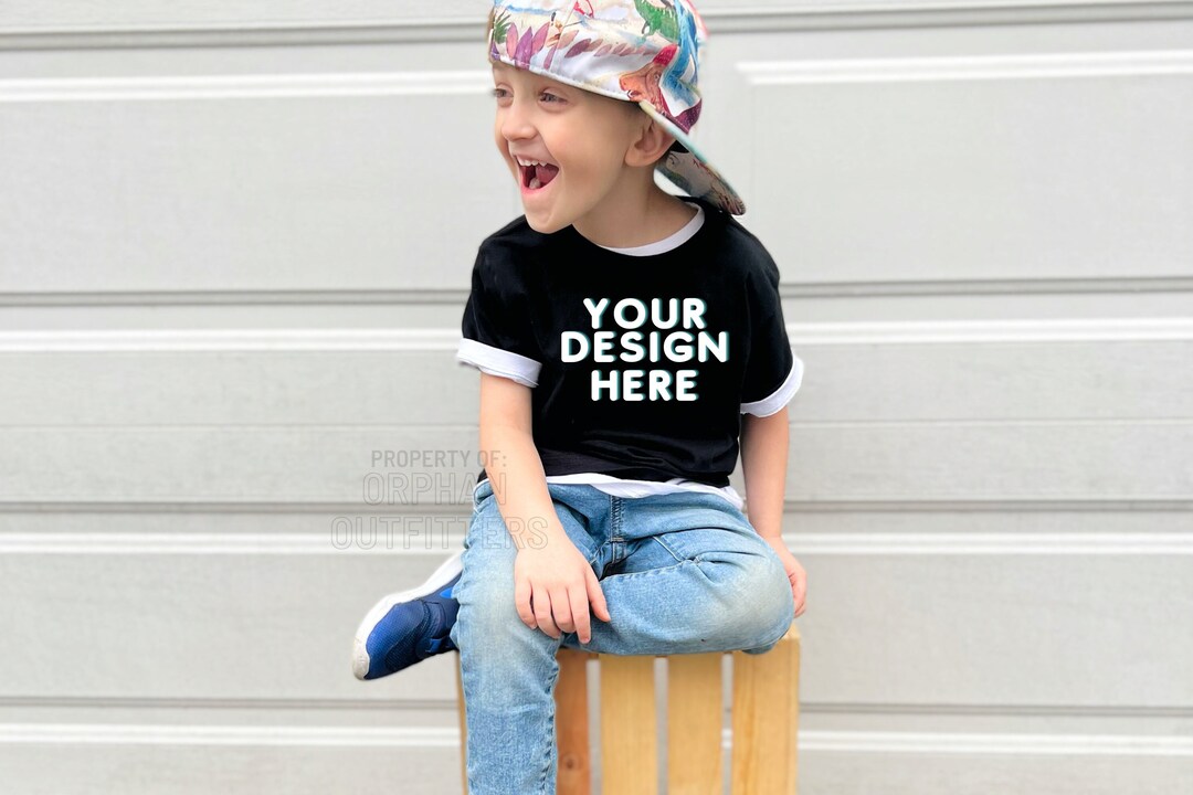 Little Boy Model Tshirt Mockup, Lifestyle Kids Shirt Mock, Print on ...