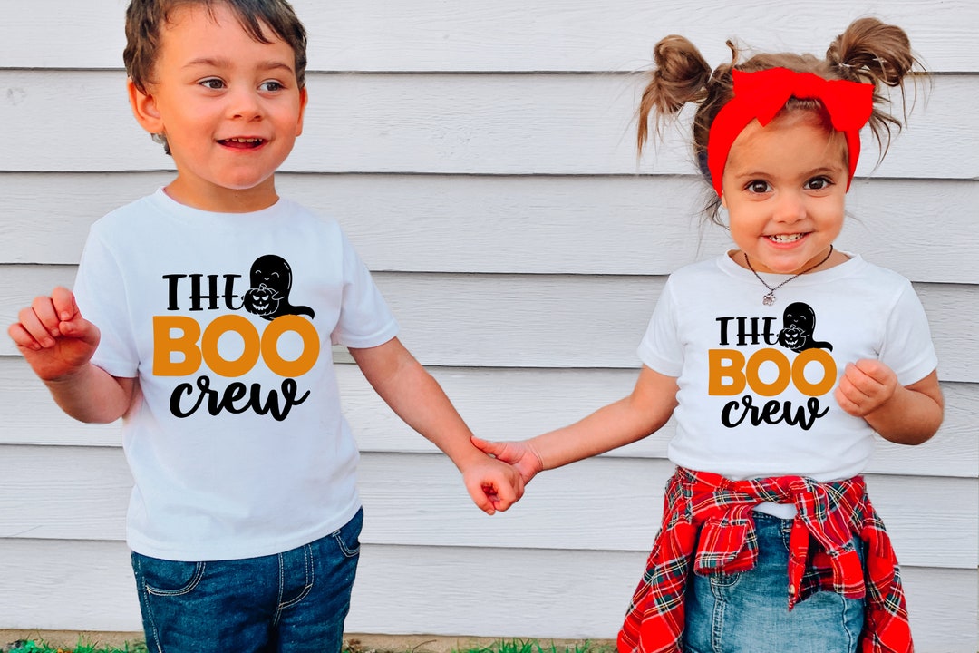 The Boo Crew Halloween SVG Cut Files for Matching Family, Siblings or ...