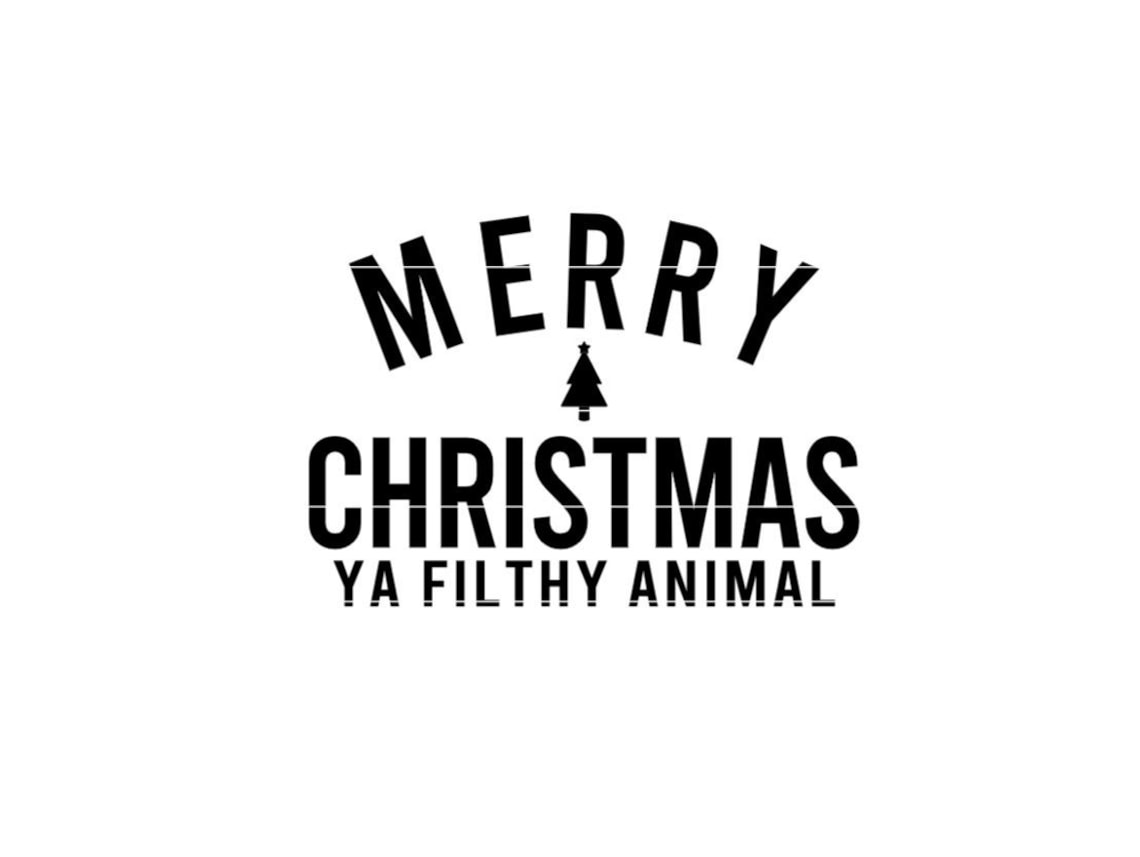 Merry Christmas Ya Filthy Animal SVG Home Alone SVG - Etsy