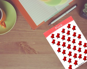 Push Pin Stickers | Etsy