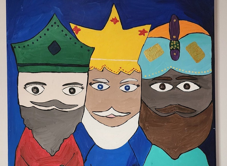 Three Wise Men Art acrylic - Etsy