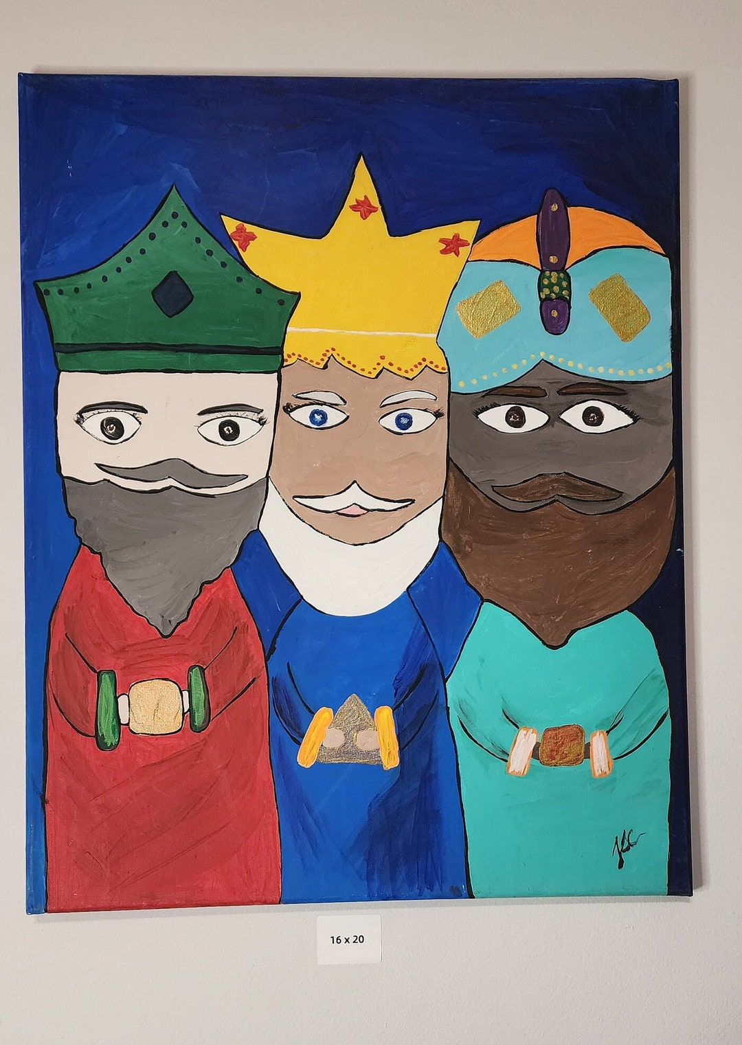 Three Wise Men Art acrylic - Etsy