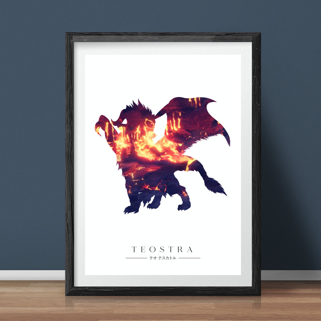 Teostra Monster Hunter Prints A4 A3 A2 A1 Wall Art - Etsy
