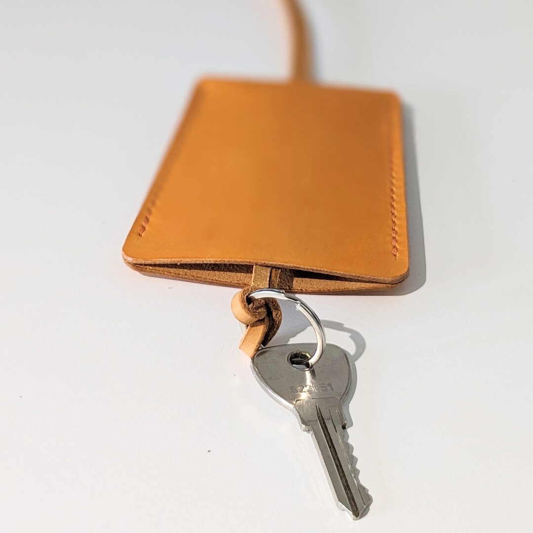 Leather Bell Key Ring, Neck Strap, Handmade in France Father's Gift ...