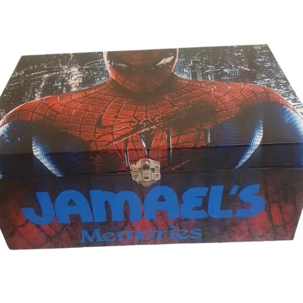 Spiderman Keepsake Box - Etsy