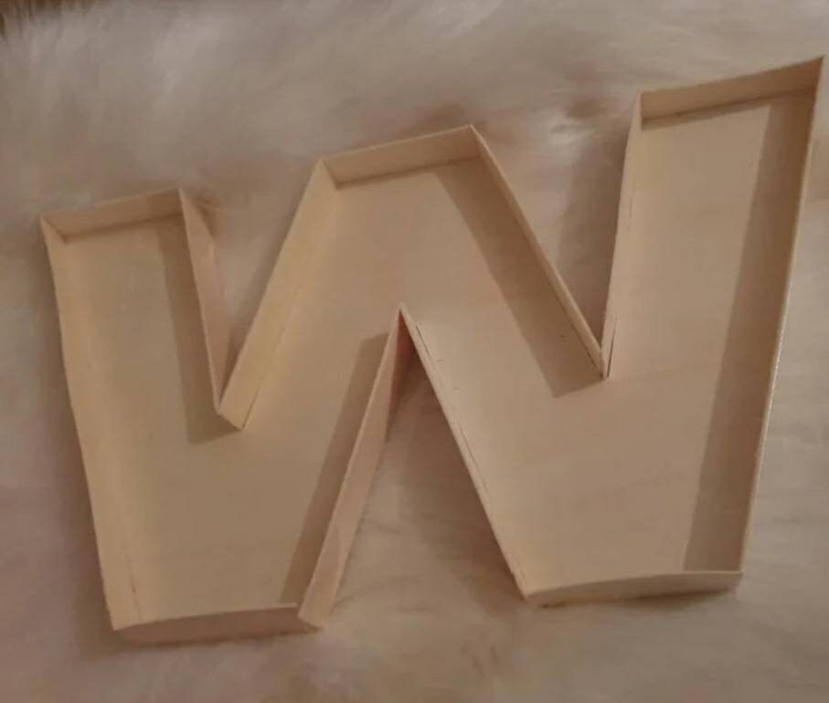 20cm Wooden Fillable Letters - Etsy UK