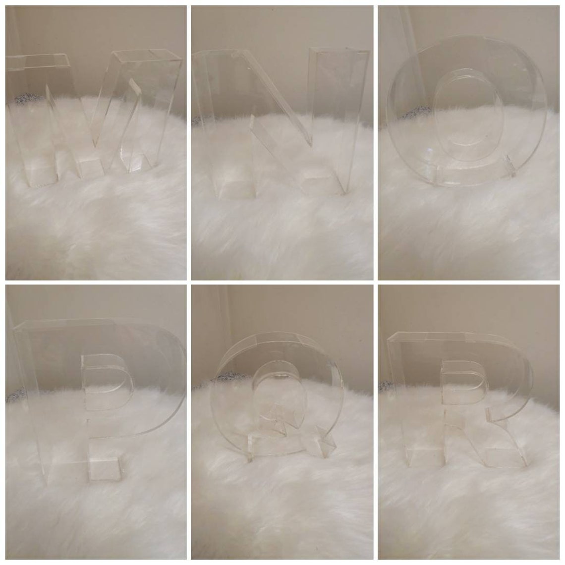 22cm Free Standing Acrylic Letter - Etsy