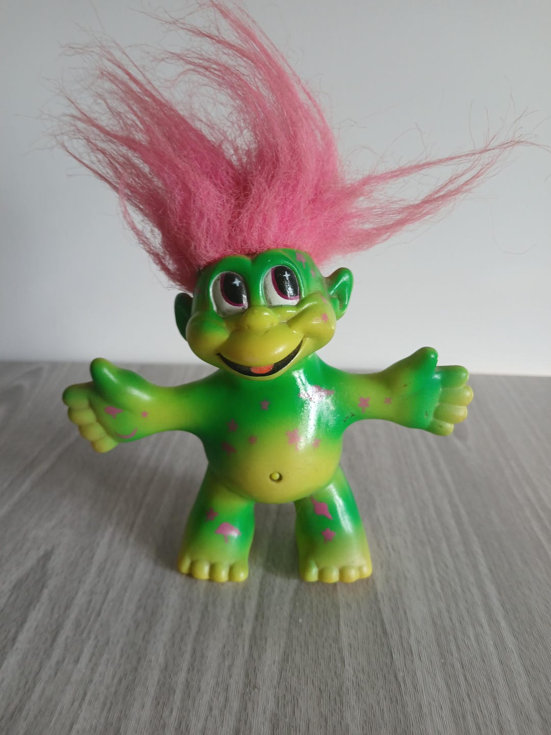 Vintage Land of the Trolls Trendmasters Inc Troll Doll Pink Hair 4 ...
