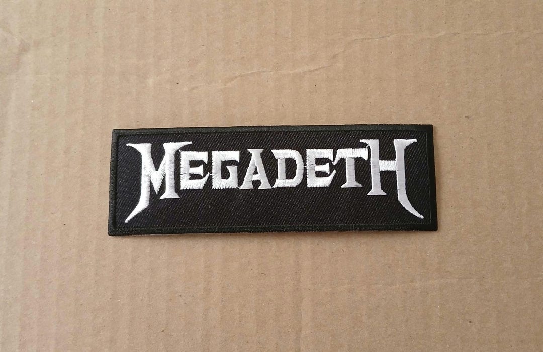 Megadeth Metal Band Iron on Patch Black and White Rock Music Embroidered Patch for Jackets Hats ...