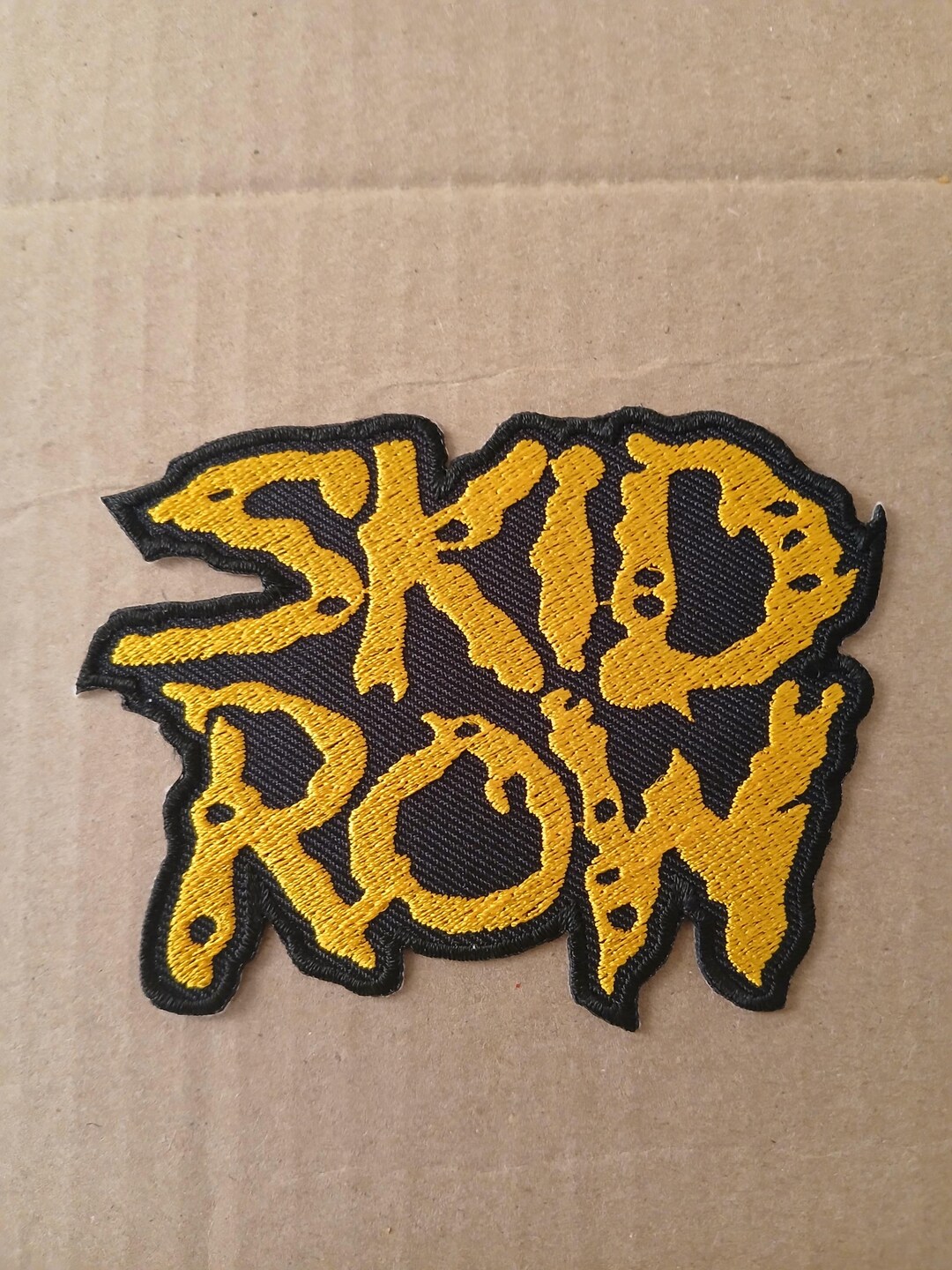Skid Row Iron on or Sew on Patch for Battle Vests, Bags, Hats, Shirts ...