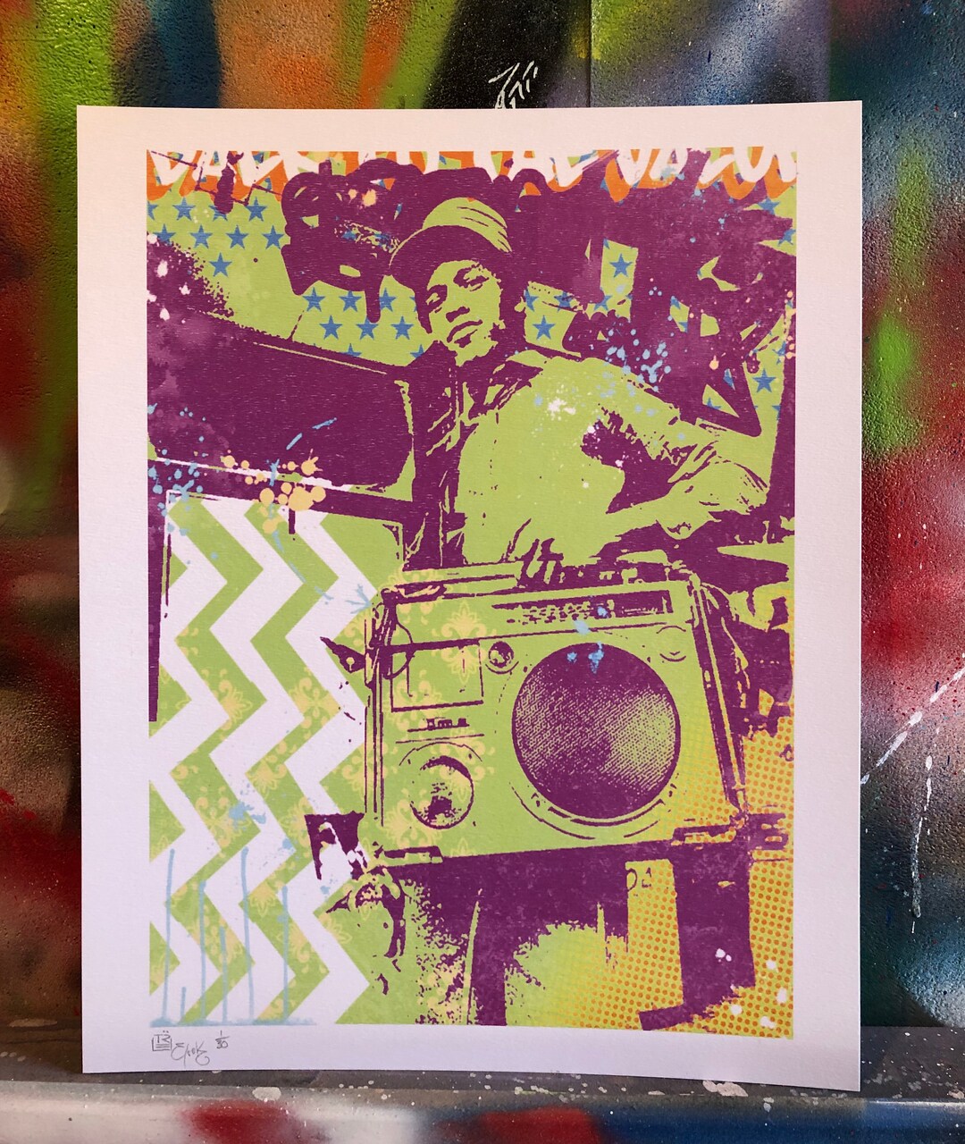 Serie " Ghetto Blaster " 1 on Art-paper 320gr , Hip-hop , Artistic Work ...