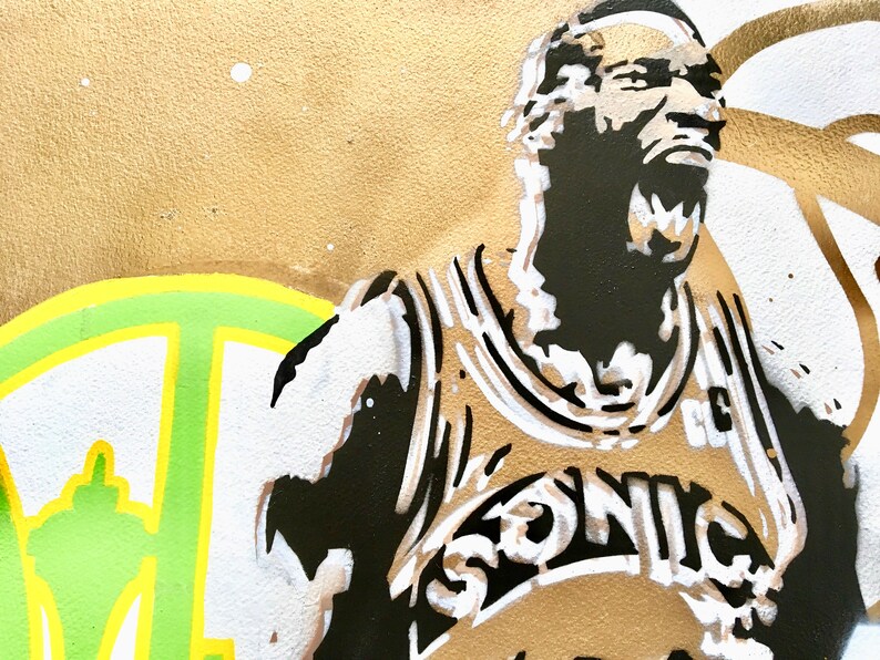 Painting Shawn Kemp, NBA Série 3, "i Love This Game", Artistic Work - Etsy