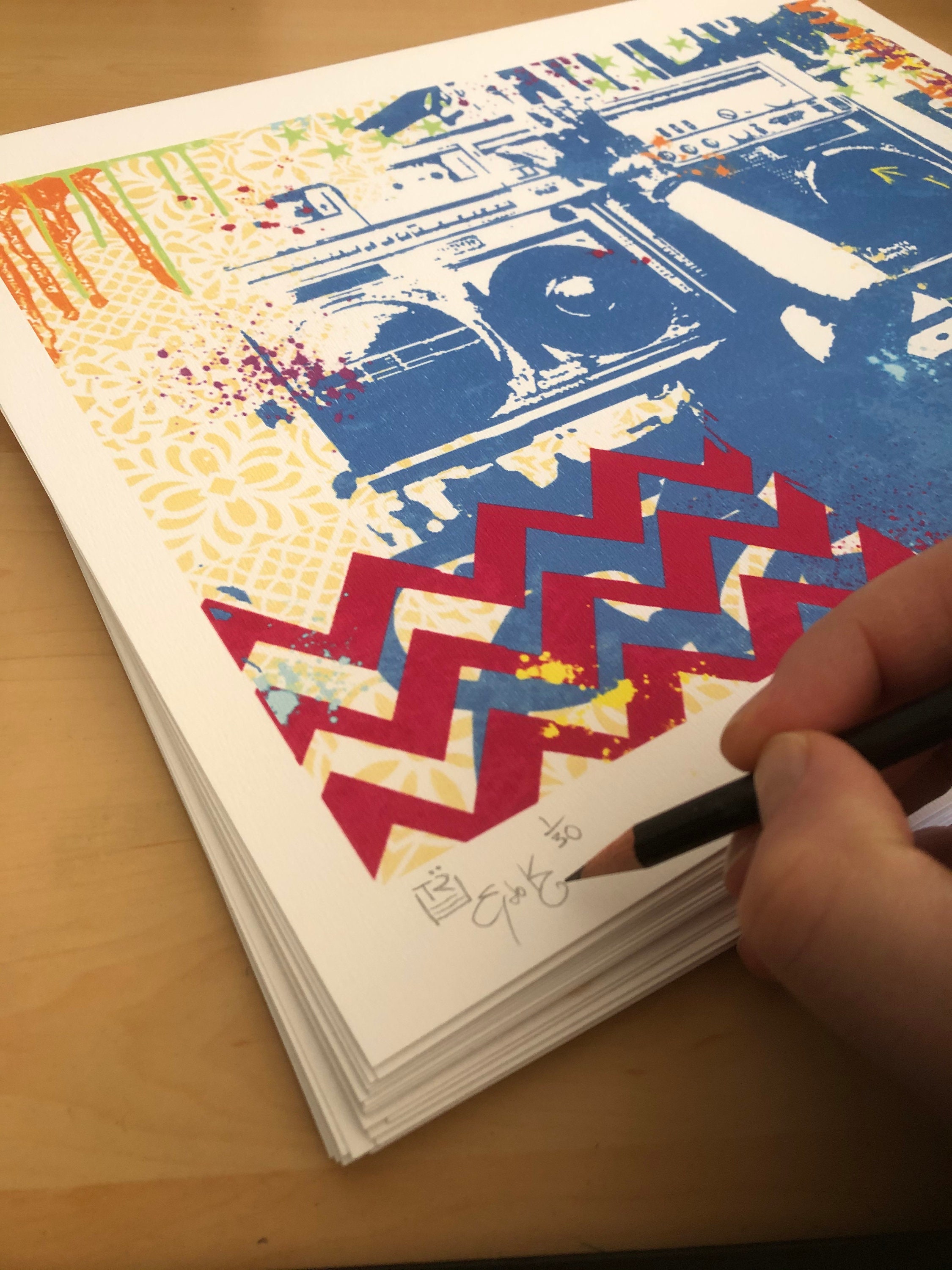 Serie Ghetto Blaster 6 on Art-paper 320gr - Etsy