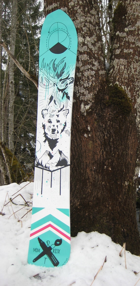 Custom Snowboard Art Work | Etsy