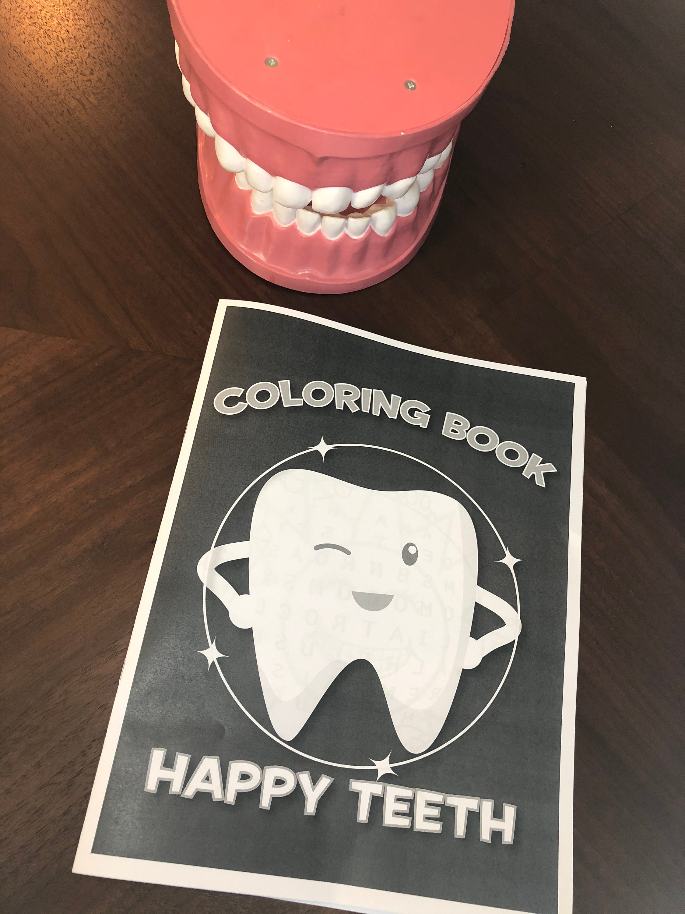 Children's Dental Coloring Book - Etsy