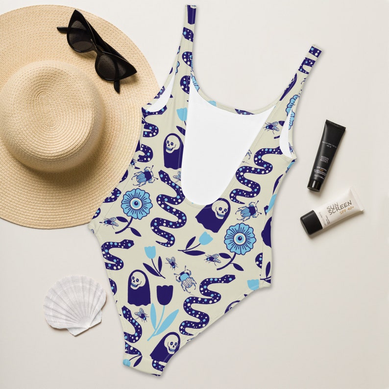 Ahh Sweet Delft Blue One-piece Swimsuit - Etsy