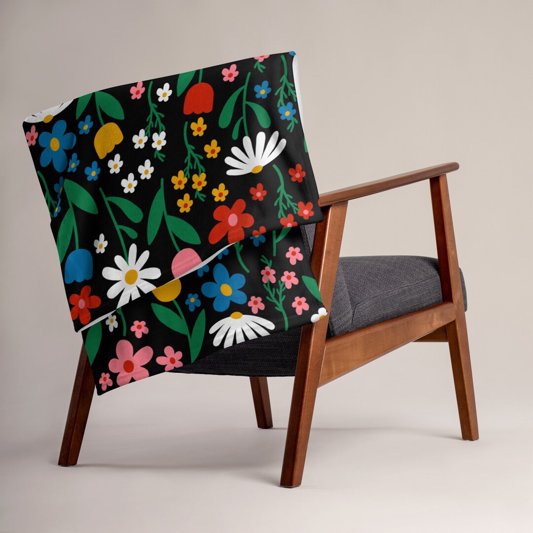 Ahh Sweet Night Garden Throw Blanket - Etsy