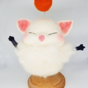 Moogle Final Fantasy Figure FF XIV Felt Felted Statue, Figurine, Plush ...