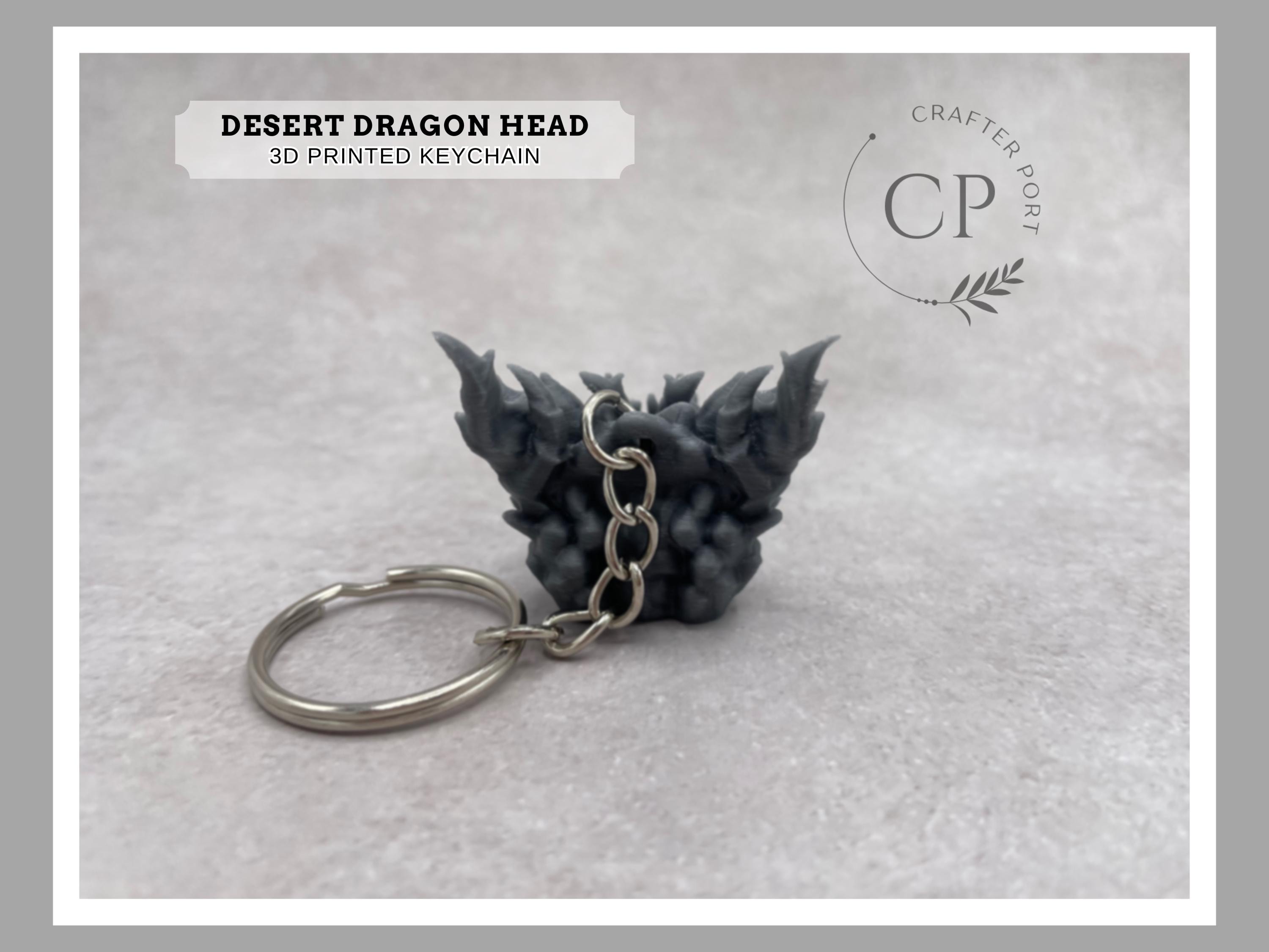 Custom 3D Printed Dragon Head Keychain – Personalized Key Accessory ...