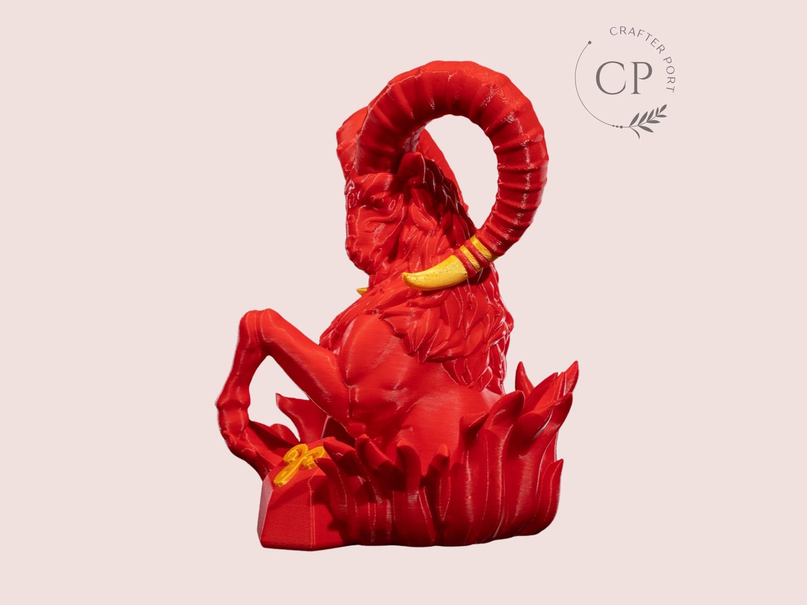 Custom Aries Zodiac Sign Statue - 3D Printed Astrology-inspired Home ...