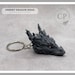 Custom 3D Printed Dragon Head Keychain – Personalized Key Accessory ...