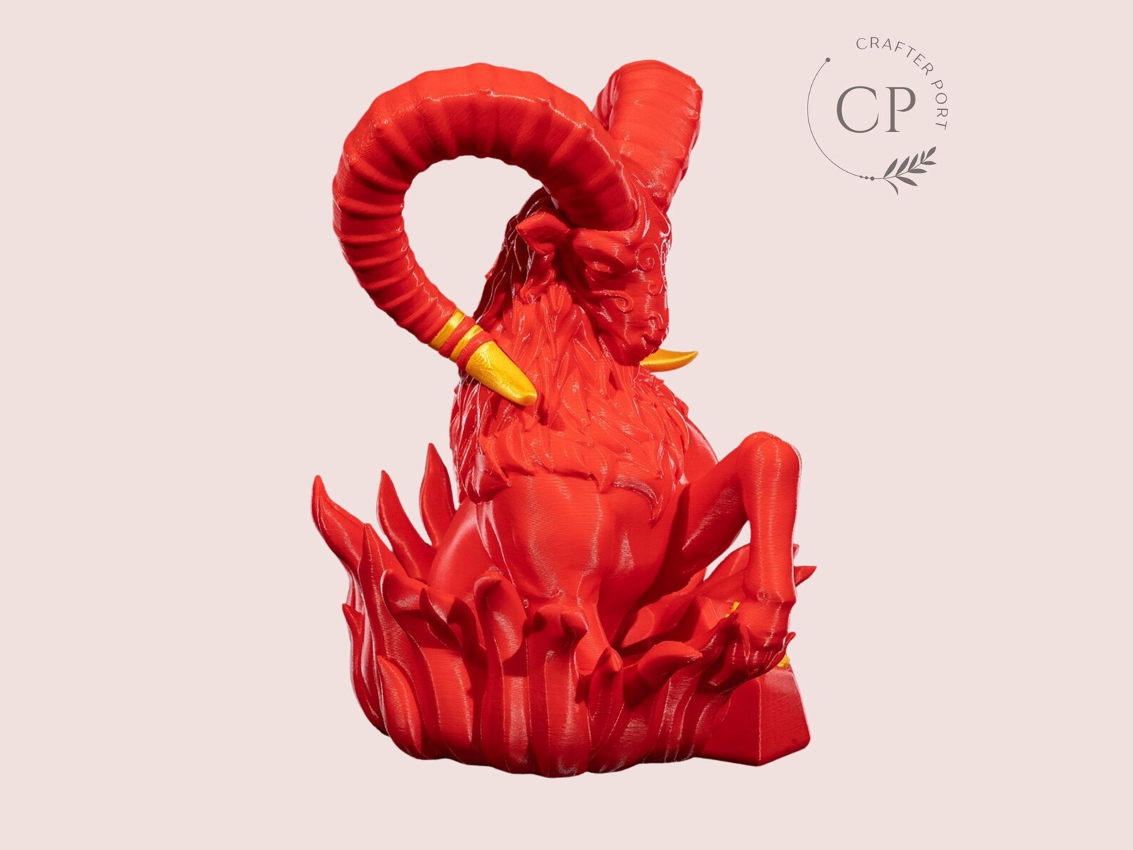Custom Aries Zodiac Sign Statue - 3D Printed Astrology-inspired Home ...