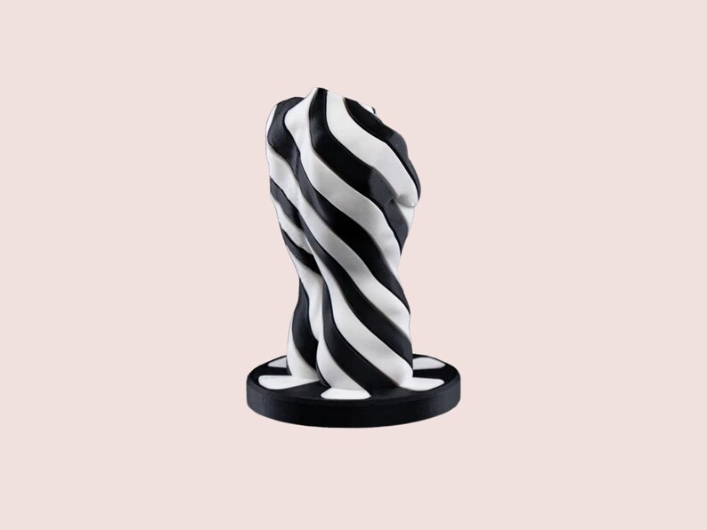 Dizzy Dude - 3D Printed Male Human Torso Body Statue Sculpture Figurine ...