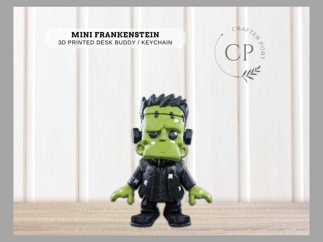 Mini Frankenstein Figurine 3D Printed Frankie Desk Buddy Decor Toy ...